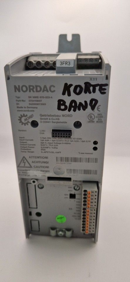 Nordac 500E FREQUENCY INVERTER DRIVE. NORDAC SK 500E-370-323-A | eBay