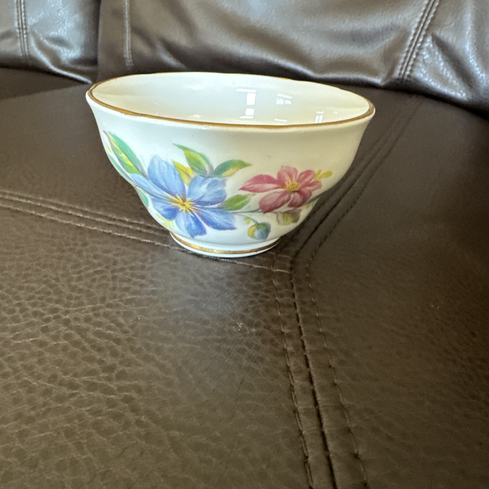 Melba Bone China England Bowl 3.5” Floral Gold Tone Rim | eBay