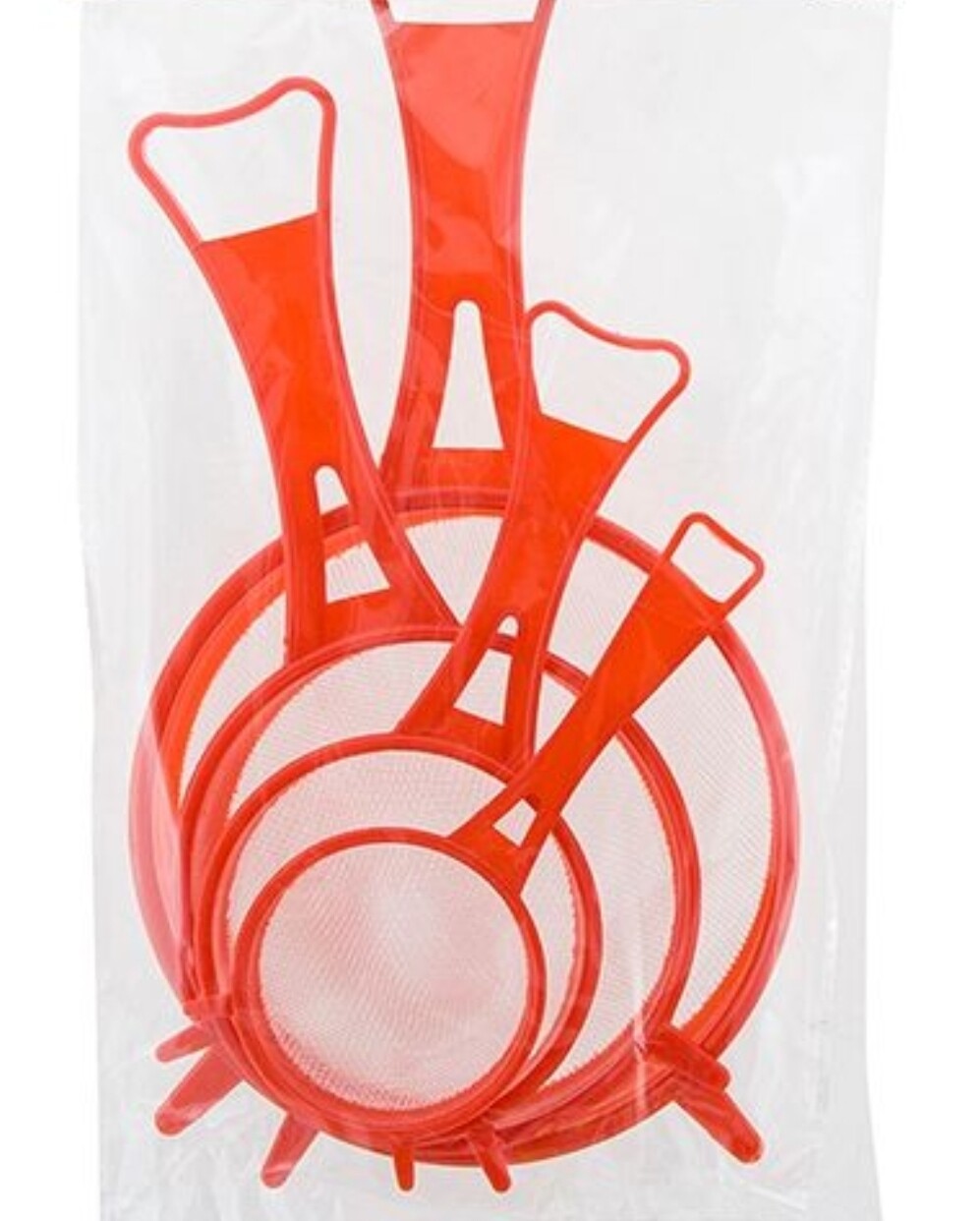 SIEVES SET PLASTIC STAINLESS STEEL TEA STRAINER COLANDER AIRING DRAIN ...