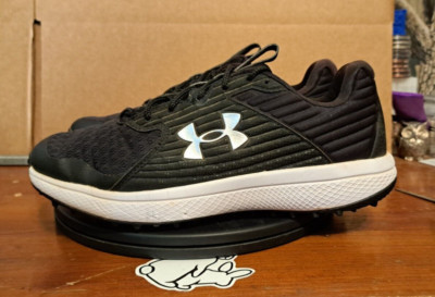 Men's Under Armour VCVN 3023443-001 Black White Size 8 Indoor Cleats | eBay