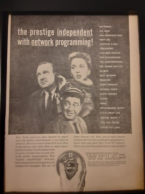 WPIX 11 NYC The Honeymooners Rare Original Promo Poster Ad Framed! | eBay