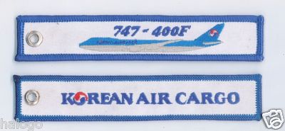 KOREAN AIR CARGO EMBROIDERED KEYCHAIN - KEY050 | eBay