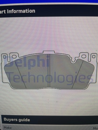 Delphi OEM Front Brake Pads For BMW M2 M5 M6 M6 Gran Coupe 34112284369 ...