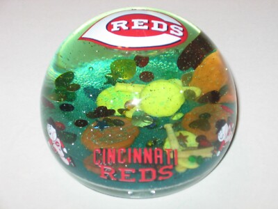 Cincinnati Reds Desk Paper Weight Filled With Football Fun FREE ...