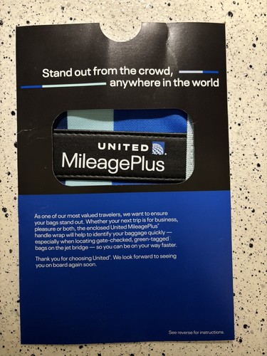 United Airlines MileagePlus GS & 1K Status Luggage Handle wrap. Brand ...