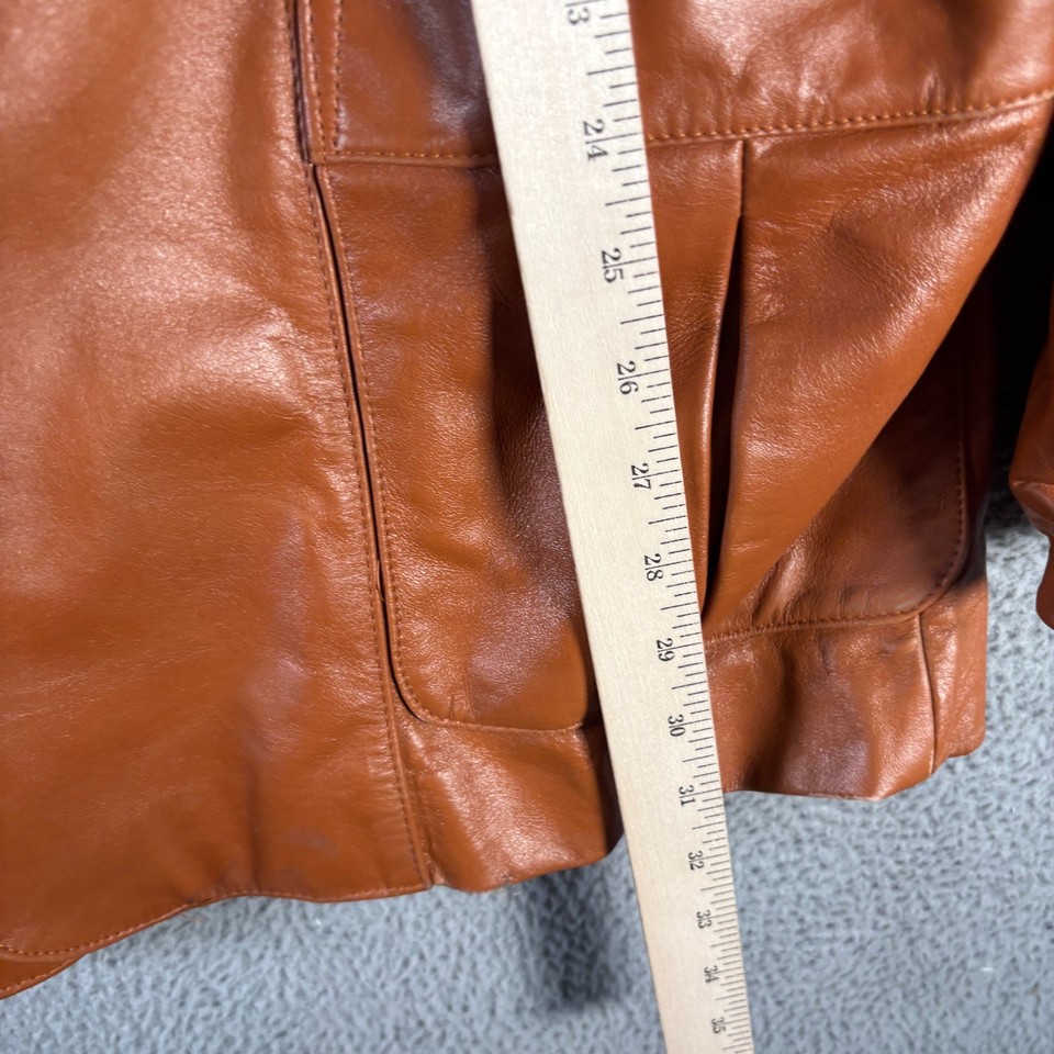 Sheplers Pardners Men’s Leather Blazer Jacket Brown Vintage Western 44 ...
