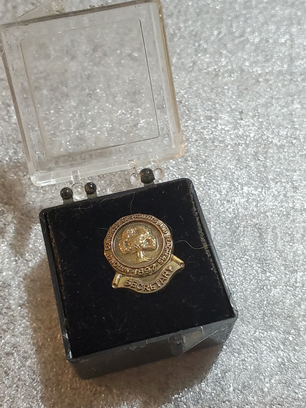 Vintage National Congress of PARENTS and TEACHERS 1897 Secretary Pin 1/ ...