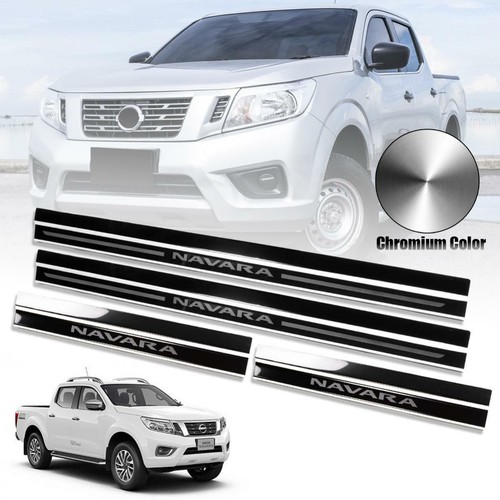 Scuff Plate Door Step Sill Chrome For Nissan Navara Np300 D23 4 Doors ...