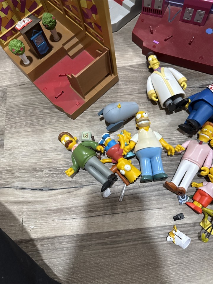 Vintage The Simpsons Playmates Interactive Environment Play Sets ...