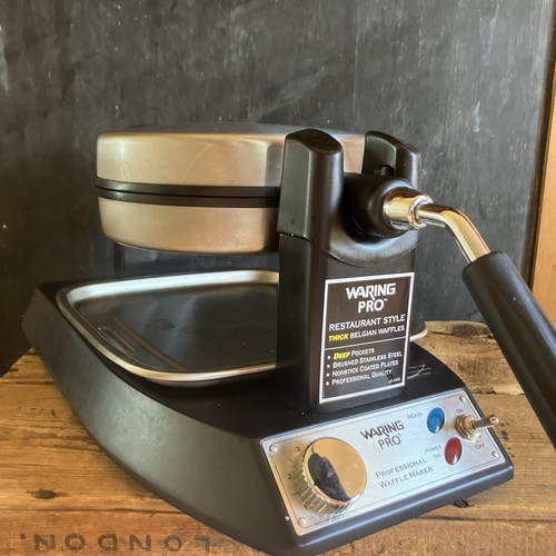 Waring Pro WWM200PC Thick Belgian Stainless/Black Waffle Maker ...