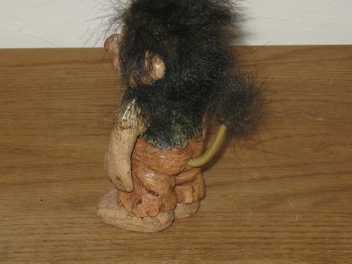 Vintage Nyform Troll Doll Norway 4 3/4" Tall Bushy Hair Big Nose Tail ...
