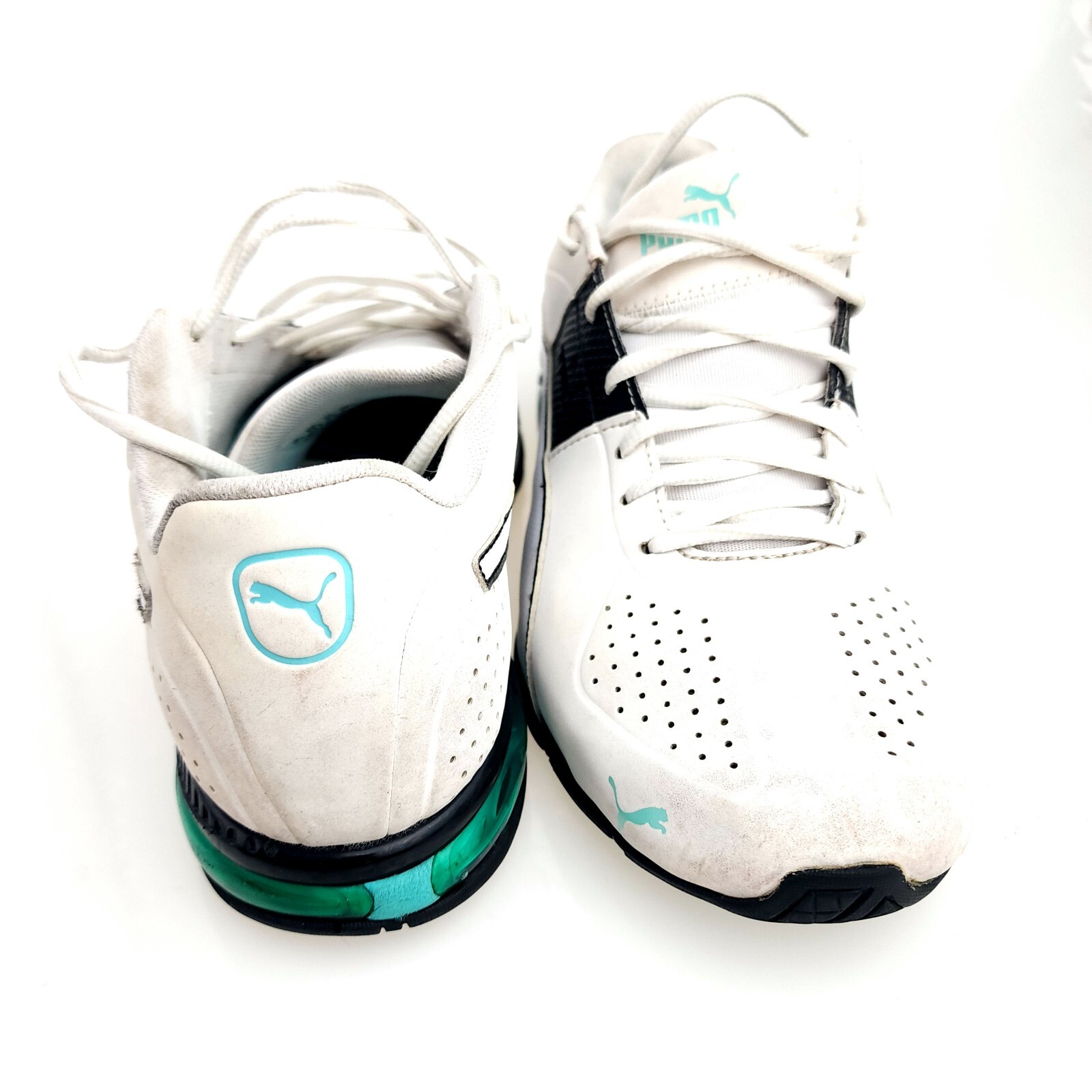 Puma Men Running Shoes White Soft Foam Low Top Lace Up Size 9.5 USA ...
