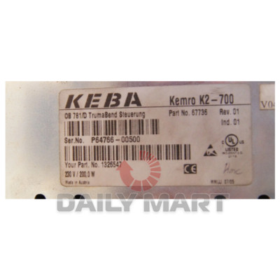 Used & Tested KEBA PI 750 Kemro K2-700 Power Supply | eBay