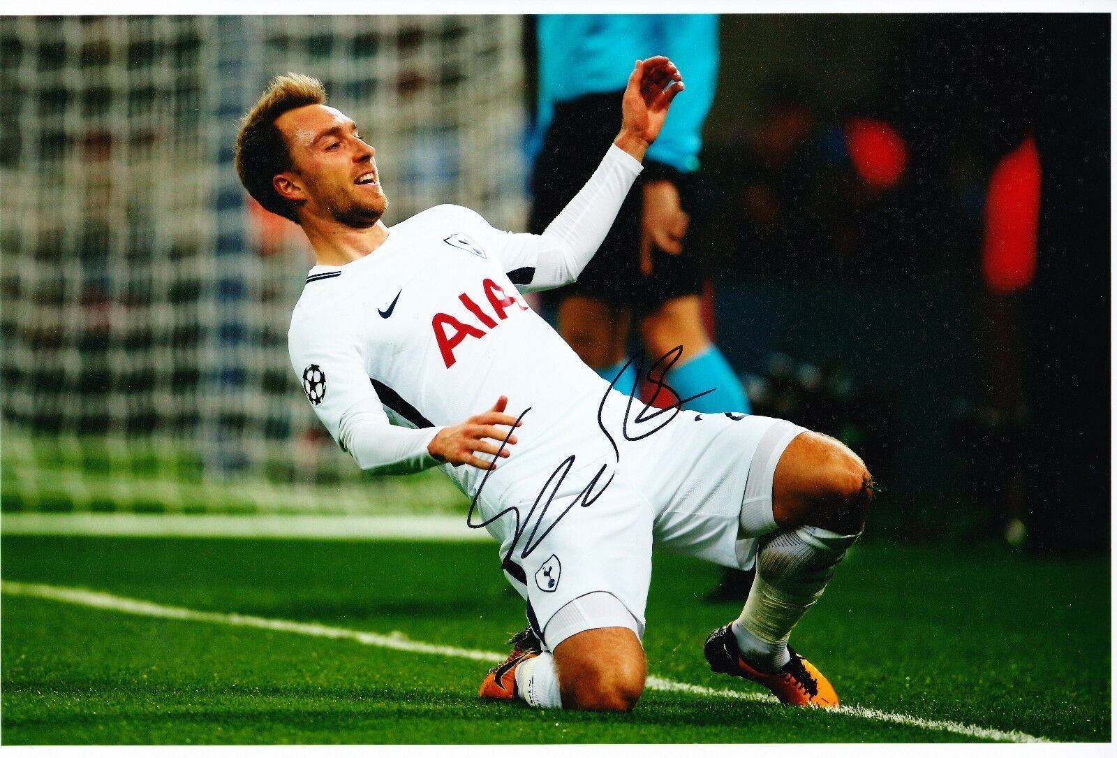 Christian Eriksen Signed 12X8 Photo SPURS Tottenham Hotspur AFTAL COA ...