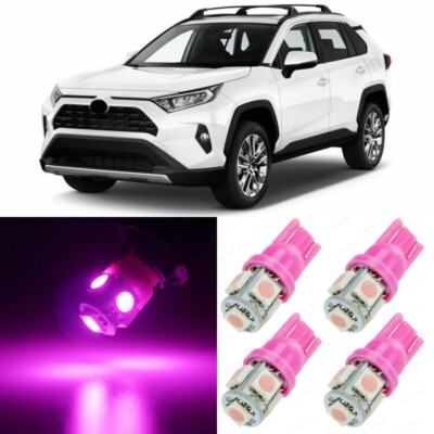 10 x Ultra PINK Interior LED Lights Package For 2016 - 2020 Toyota RAV4 ...