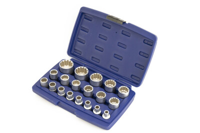 ASTA 19 x Tool special Gear Lock Sockets Chrome Vanadium HEX T-STAR 6PT ...