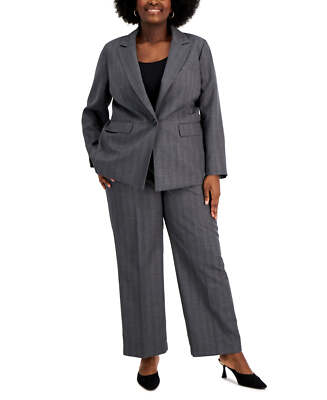 Le Suit Plus Size Straight-Leg Pantsuit ( Plus Size ) | eBay