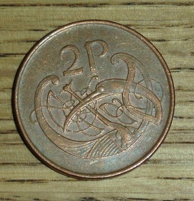 2p, Eire, coin, ornamental design, 1996 | eBay