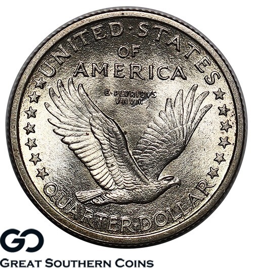 1917 Standing Liberty Quarter, Sharp Full Head, Solid Gem BU++ FH ...