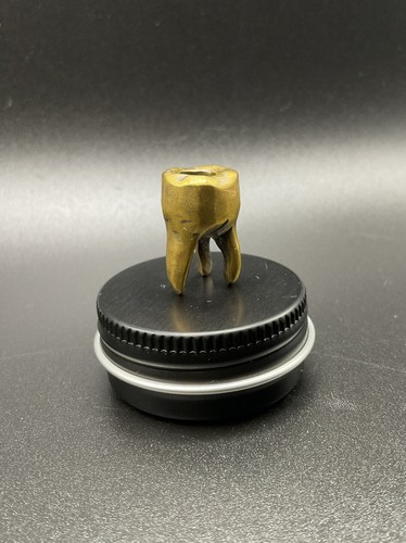 N2DWLD Brass 3-Root Toof Bead EDC Zipper Pull Playge | eBay