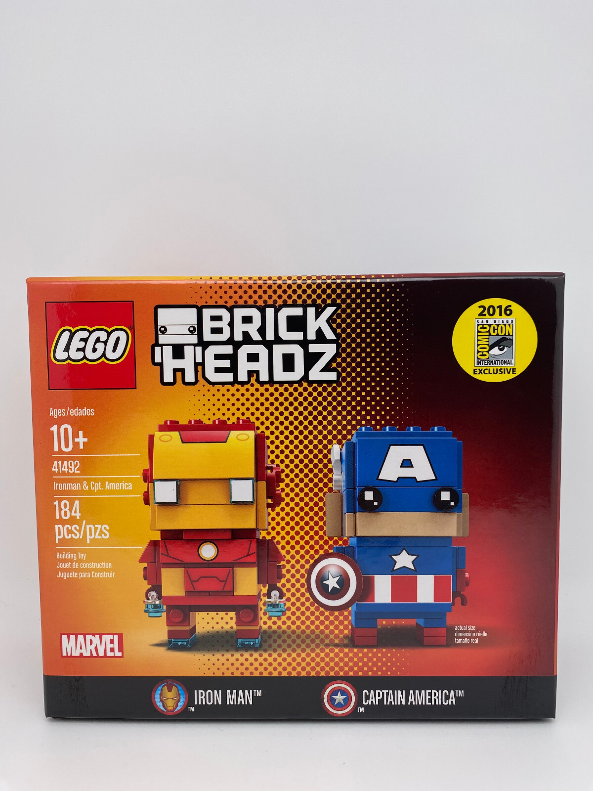 2016 SDCC Exclusive Lego Brickheadz Iron Man Captain America 41492 | eBay
