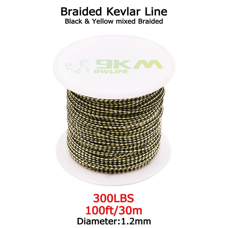 Braided Kevlar Line Fishing Assist Cord Tough Tactical String Made with ...