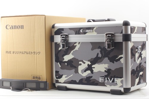[Unused in BOX w/ Key] Canon Aluminum Trunk FIVE Camera Hard Case From ...