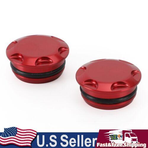 Frame Plugs Inserts Pair Red For Kawasaki Ninja EX 250 400 Z250 Z400 ...