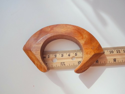 Vtg Danish Modernist Monies Gerda Lynggaard Massive Wood Bangle ...