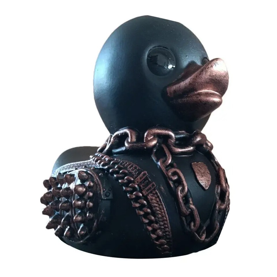 Black Rubber Duck Resin Ducks Funny Satan Ducks Rock Duck Collectible ...