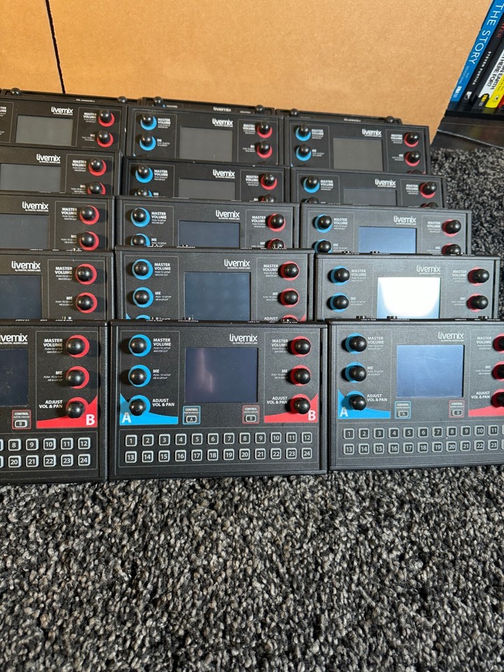 Livemix CS-DUO 2-Channel Personal Monitor Mixer LCD Touchscreen (30 ...