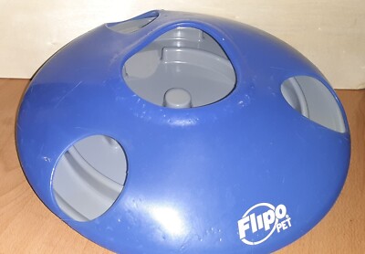 UFO Ultimate Feeding Object Slow Feeder Flipo Pet Dogs Cats USED Blue ...