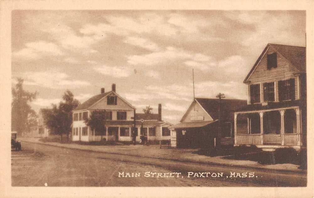 Paxton Massachusetts Main Street Scene Historic Bldgs Antique Postcard ...