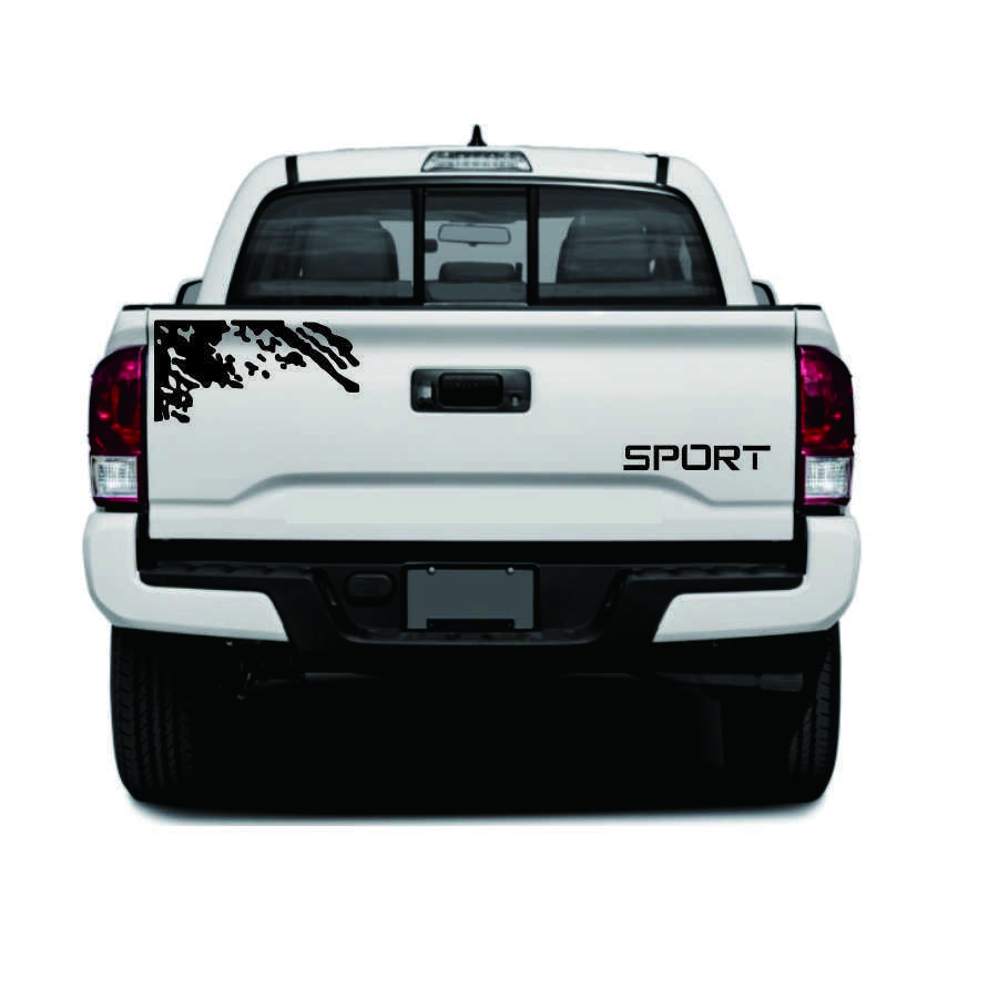 3Pcs Pickup Side Body Decals Stickers Rear Trunk Sticker Universal ...