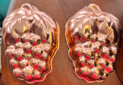 Copper Mold MCM WearEver Color Aluminum Jello Mold Grape Cluster Set Of ...