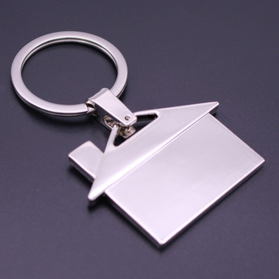 1X Creative Metal Small House Key Ring Keyring Keychain Pendant Gift | eBay