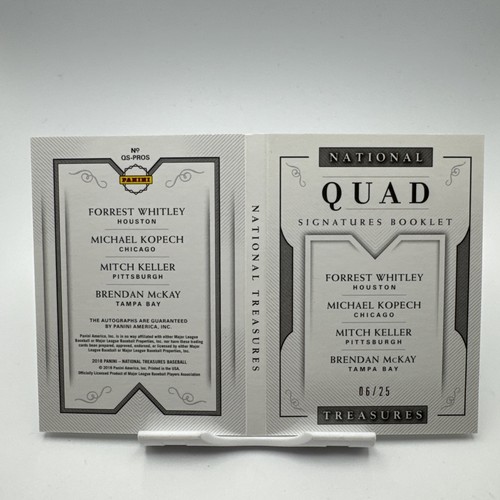 2018 National Treasures Brendan McKay Forrest Whitley Michael Kopech ...