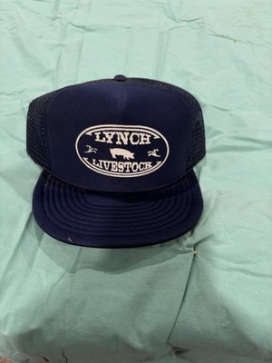 Vintage Lynch Livestock Trucker Hat Blue Mesh One Size | eBay