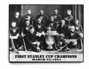 Rare Framed 1894 First NHL Stanley Cup Montreal Hockey Photo Jumbo ...