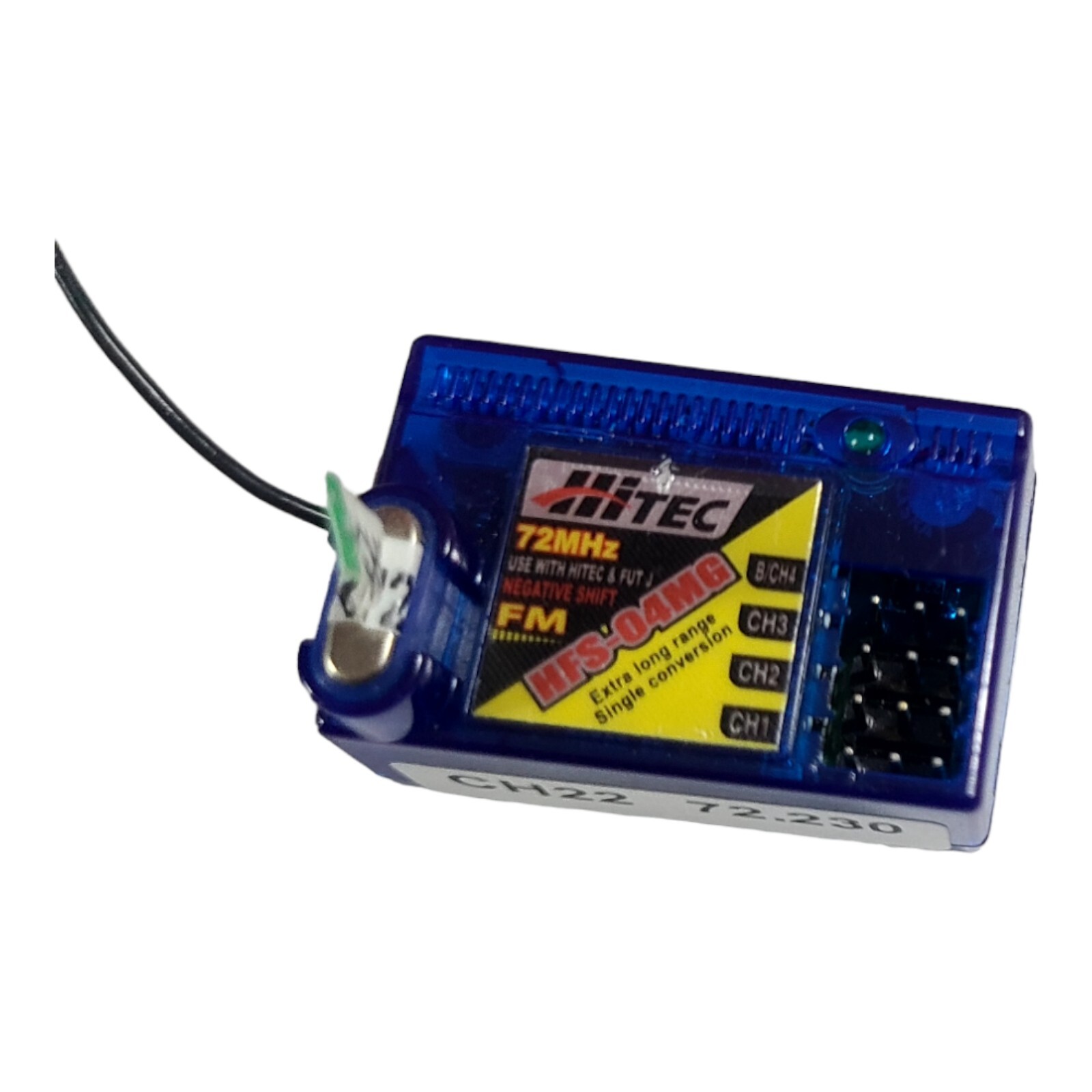Hitec Hfs-04mg FM 4 Channel Receiver 72mhz RC Aircraft for sale online ...