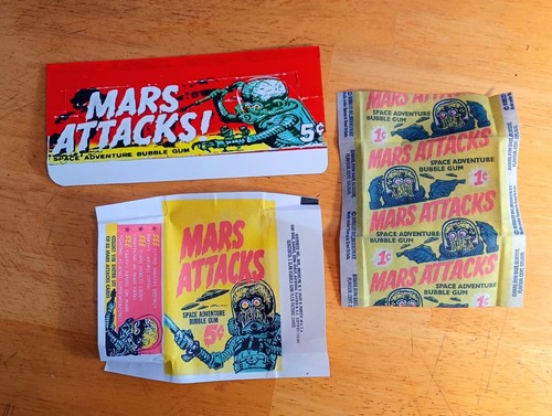 1962 Topps MARS ATTACKS! -Bundle- Display Box, 5c & 1c wrappers ...