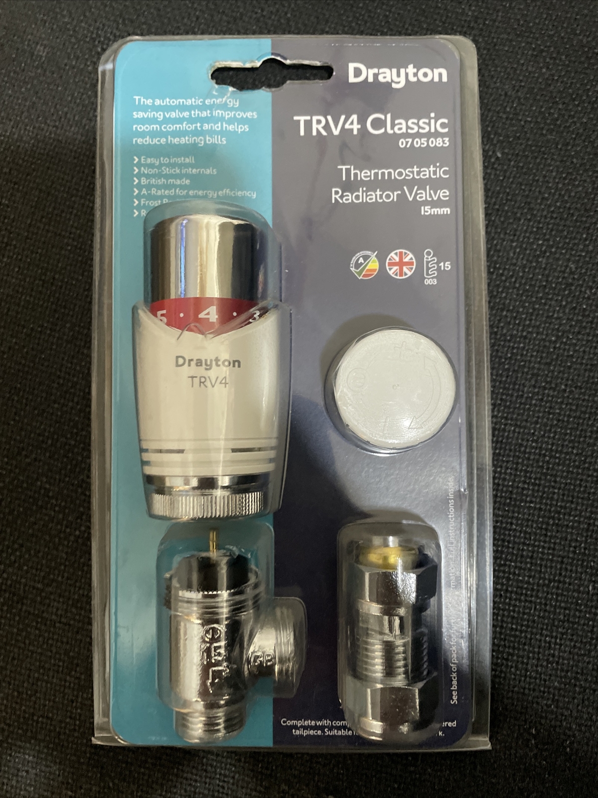 Drayton TRV4 Angled Thermostatic Radiator Valve for sale online | eBay