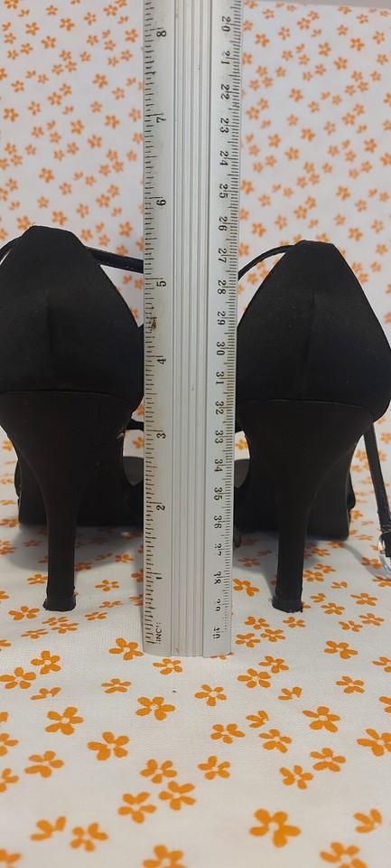 Ravel Black Strappy Stiletto Shoes - Size EUR39/UK 6 with spare heel ...