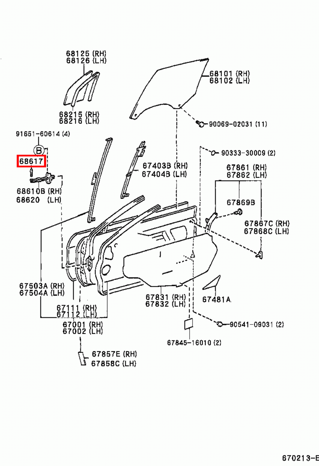 Genuine Hilux LN172 LN171 LN170 LN167 LN166 LN165 LN157 Door Check ...