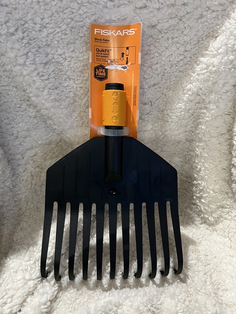 Fiskars Plastic Black Leaf Rake Garden Tool for sale online | eBay