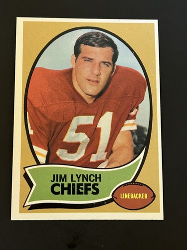 1970 Topps Football #51 Jim Lynch Rookie EX+ KC Chiefs Notre Dame Set ...