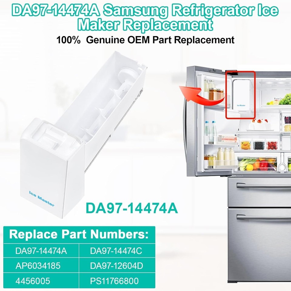 DA97-14474A ICE Tray Bucket for Samsung Refrigerator Bin DA97-14474C ...