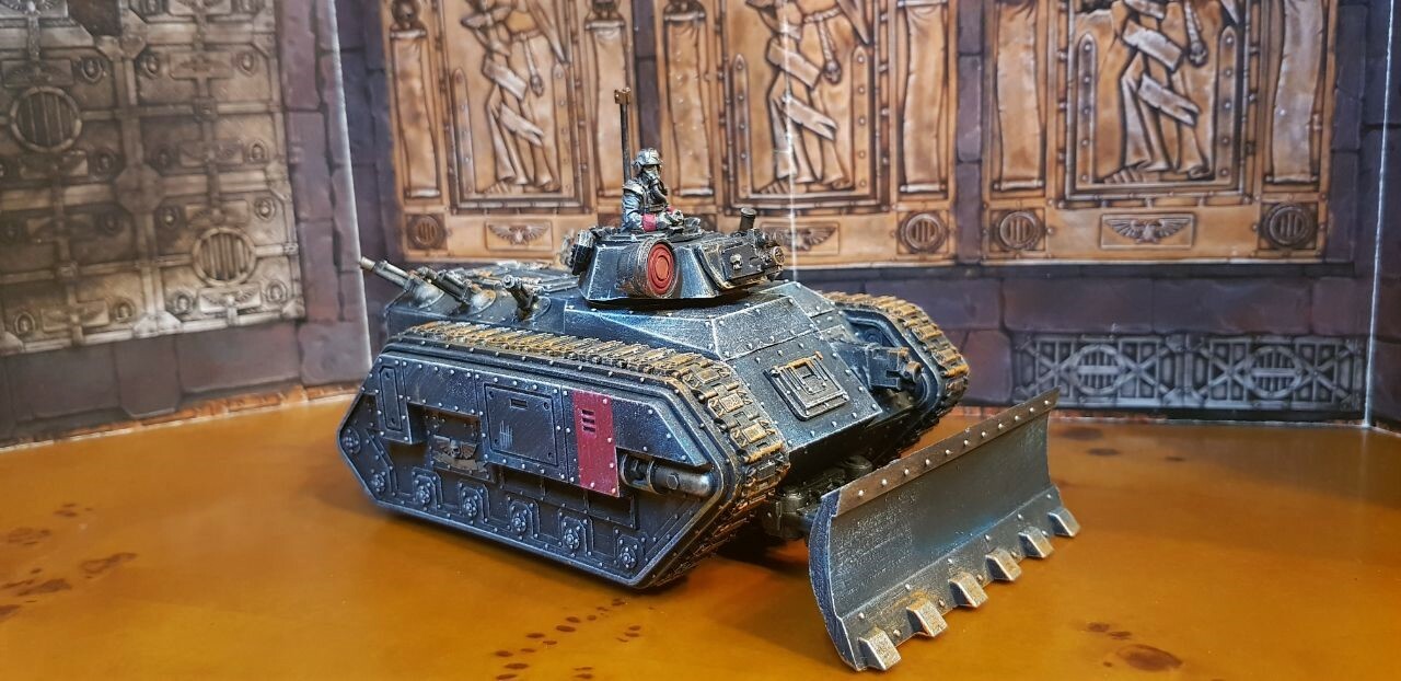 Death Korps of Krieg Chimera + Tank Commander painted conversion ...