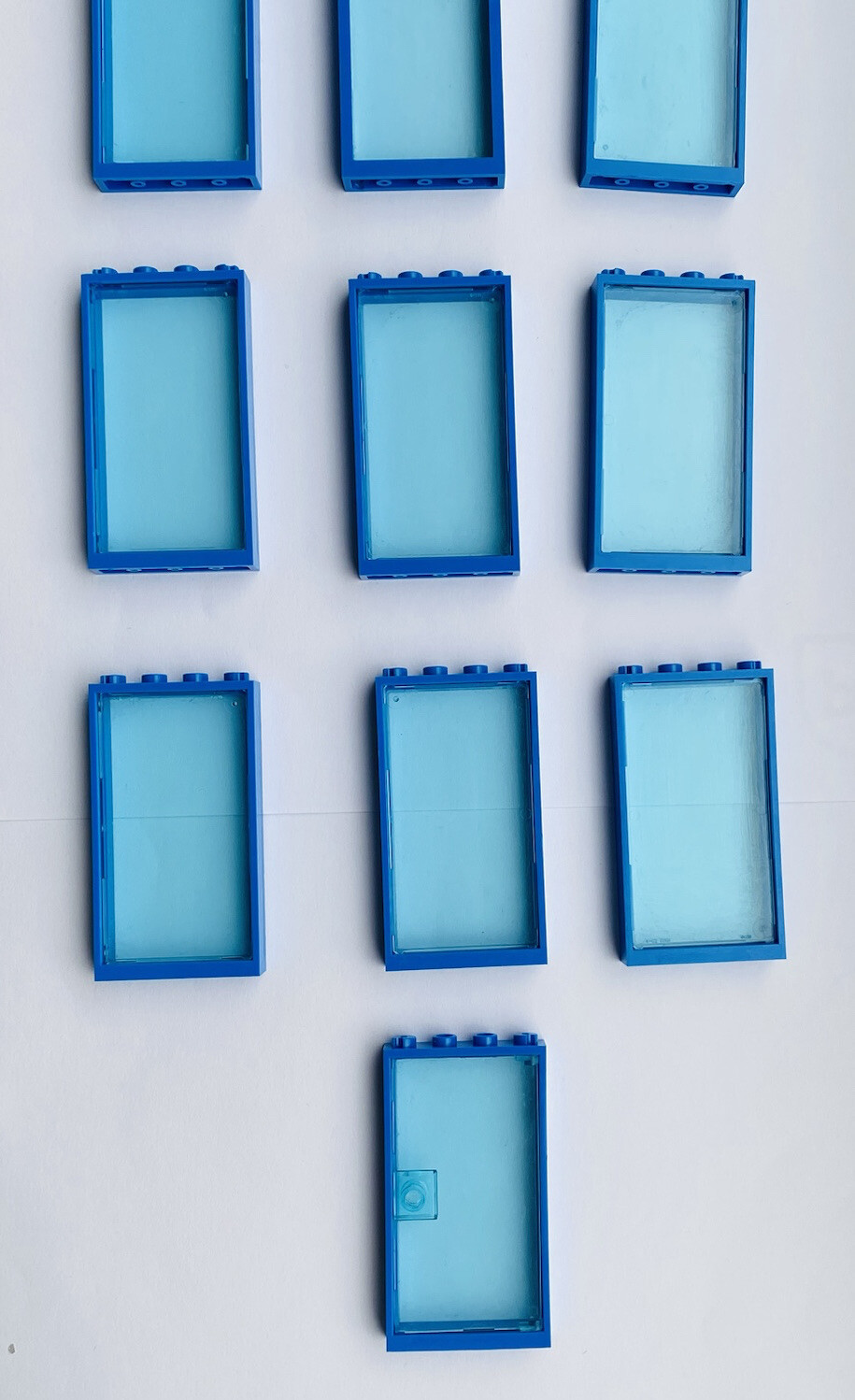 LEGO Windows Doors blue trans glass 60599 96509 2396 City Police Town ...