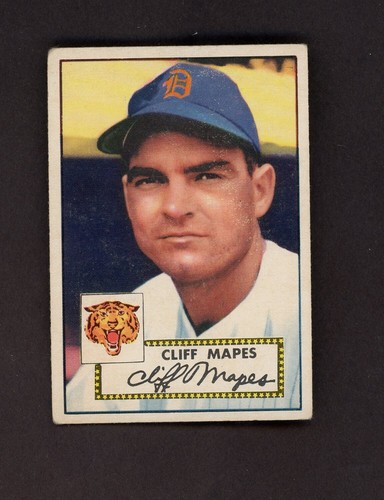 1952 Topps #103 Cliff Mapes Detroit Tigers VG Condition | eBay